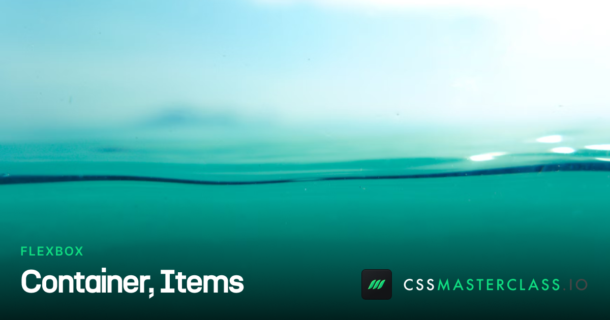 Learn Flex Container And Flex Items With This Screencast Css Masterclass