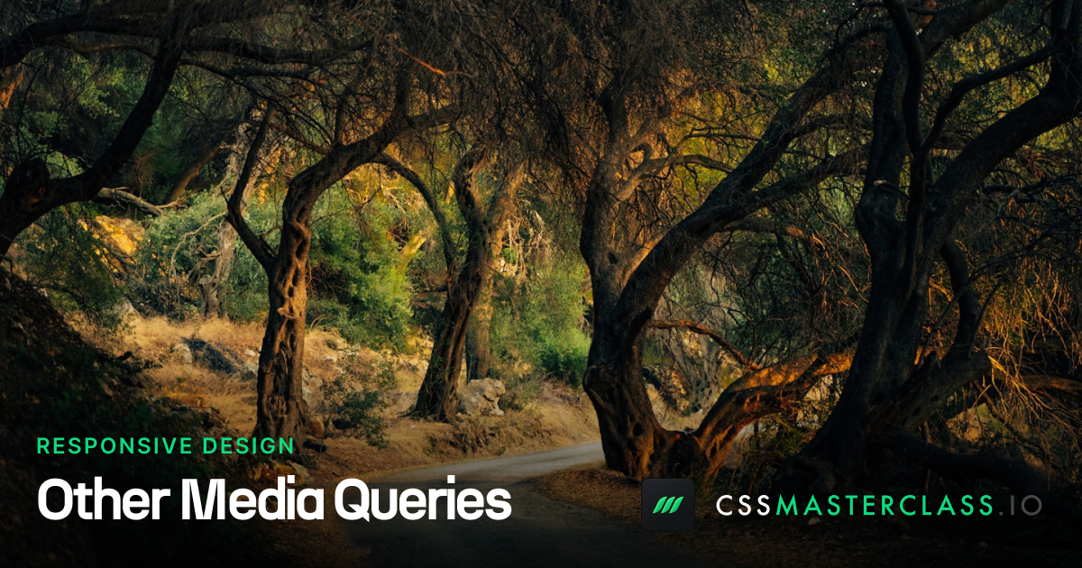 Learn Responsive Design: Other Media Queries with this Screencast - CSS ... Learn Responsive Design: Other Media Queries with this Screencast - CSS ...